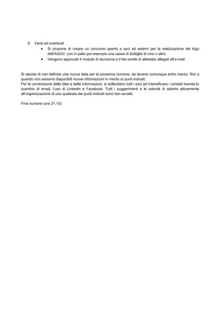 01 Aggv Verbale 24 02 2011 1 | PDF