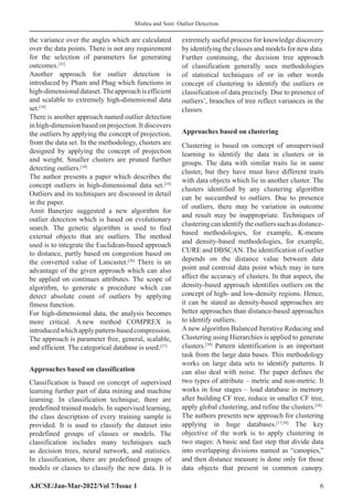 A Comprehensive Study on Outlier Detection in Data Mining | PDF