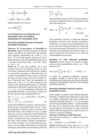 A Note on the Asymptotic Convergence of Bernoulli Distribution | PDF