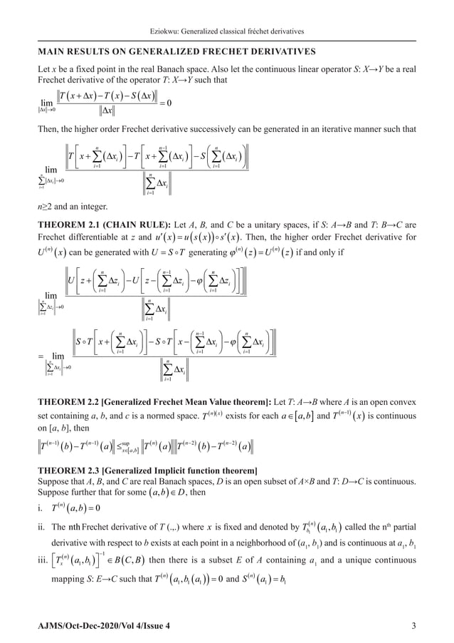 On Generalized Classical Fréchet Derivatives in the Real Banach Space | PDF