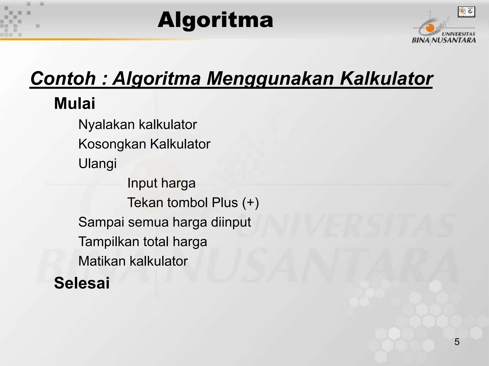 01algoritmadanpseudocode Informatika Kelas Ix Ppt