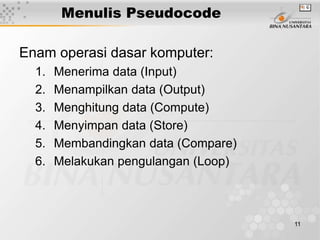 01_algoritma_dan_pseudocode informatika kelas IX | PPT