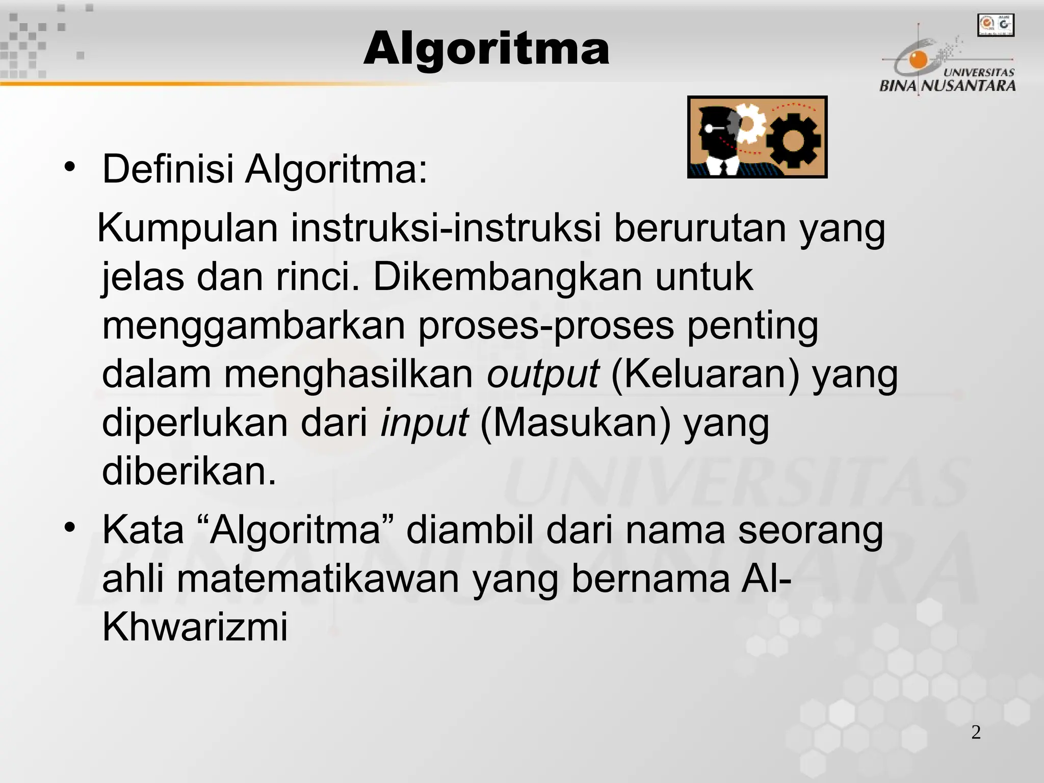 algoritma_dan_pseudocode Kumpulan instruksi-instruksi berurutan yang ...
