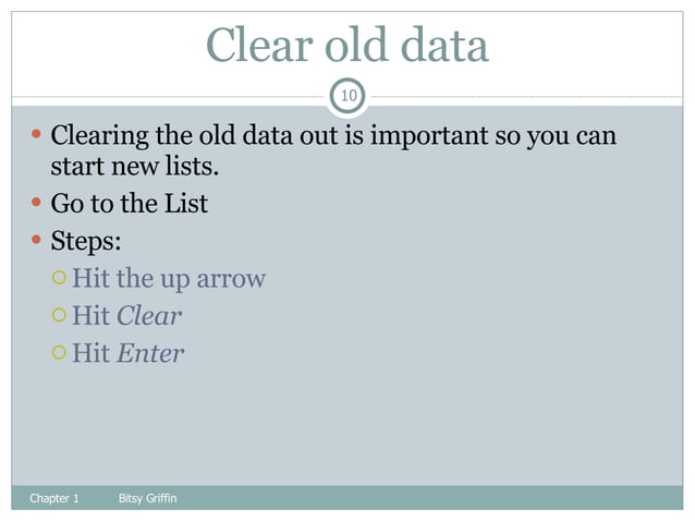 01a Mean, Median, Mode For the TI 84 | PPT