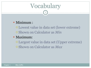 01a Mean, Median, Mode For the TI 84 | PPT