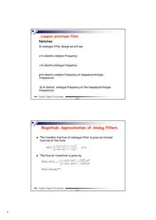 01analog filters | PDF