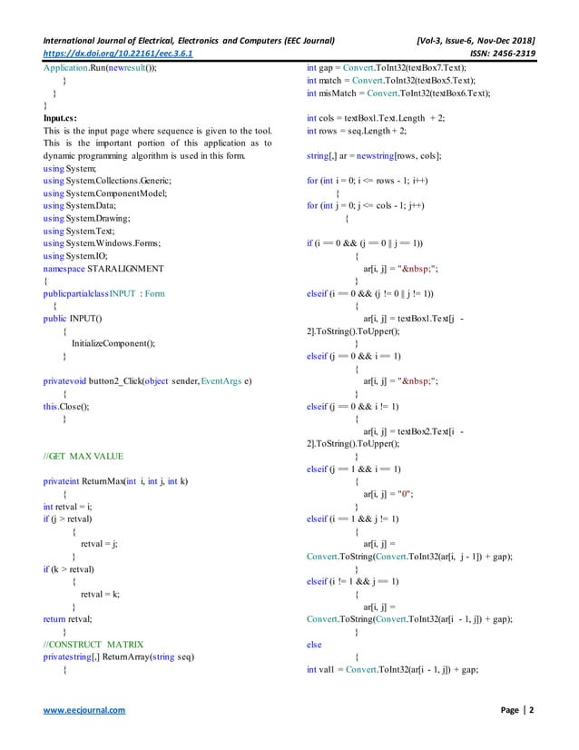A Program for Multiple Sequence Alignment by Star Alignment | PDF