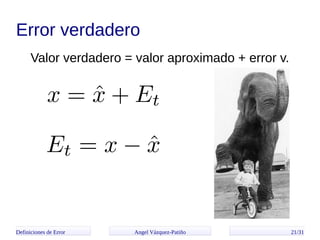 Definiciones de Error | PDF