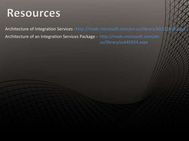 01 Architecture Of Integration Services | PPTX | Databases | Computer Software and Applications