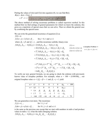 Recurrent problems: TOH, Pizza Cutting and Josephus Problems | PDF