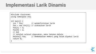 Algoritma dan Struktur Data - Array | PDF