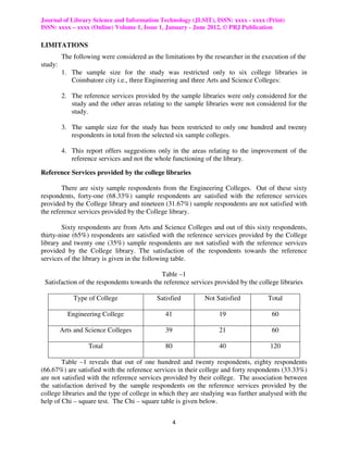 01 a study on the reference service in college libraries | PDF