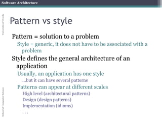 Software Architecture Course - Part III Taxonomies - Definitions | PPT