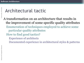 Software Architecture Course - Part III Taxonomies - Definitions | PPT