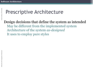Software Architecture Course - Part III Taxonomies - Definitions | PPT