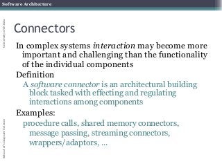Software Architecture Course - Part III Taxonomies - Definitions | PPTX
