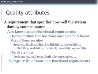 Software Architecture Course - Part III Taxonomies - Definitions | PPT