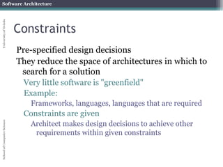 Software Architecture Course - Part III Taxonomies - Definitions | PPT