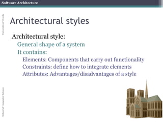 Software Architecture Course - Part III Taxonomies - Definitions | PPT