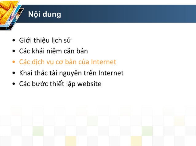 01a udpt tong quan internet, web | PPT