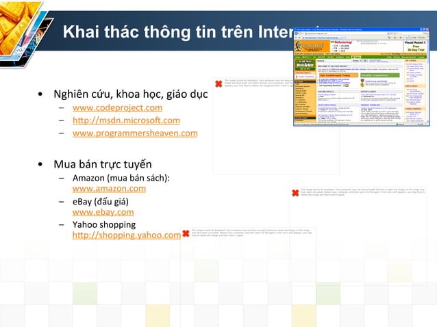 01a udpt tong quan internet, web | PPT