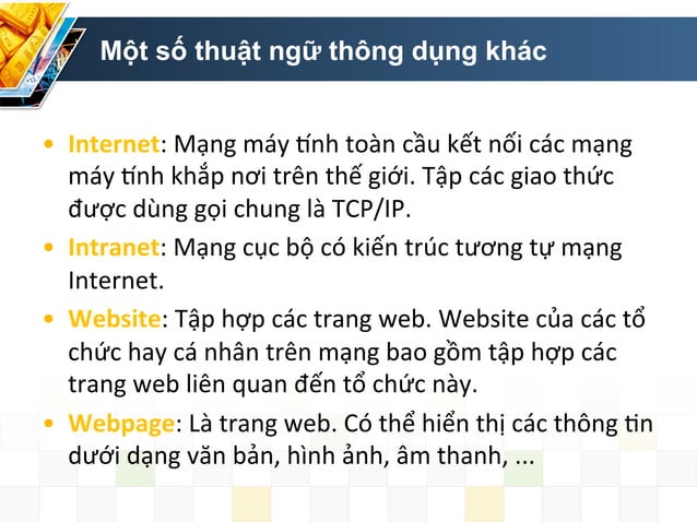 01a udpt tong quan internet, web | PPT
