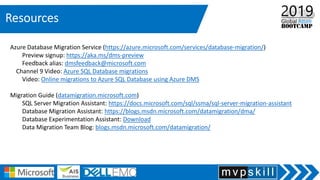 01_SQL Migration Using Azure Data Migration Services (DMS)_GAB2019 | PPT