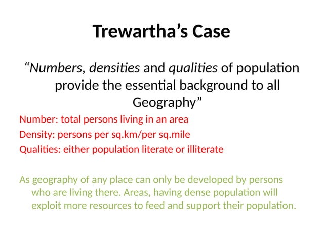 Introduction, & Scope of Population Geography | PPTX