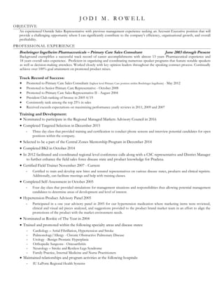 J Rowell Resume 3-2016 | DOC