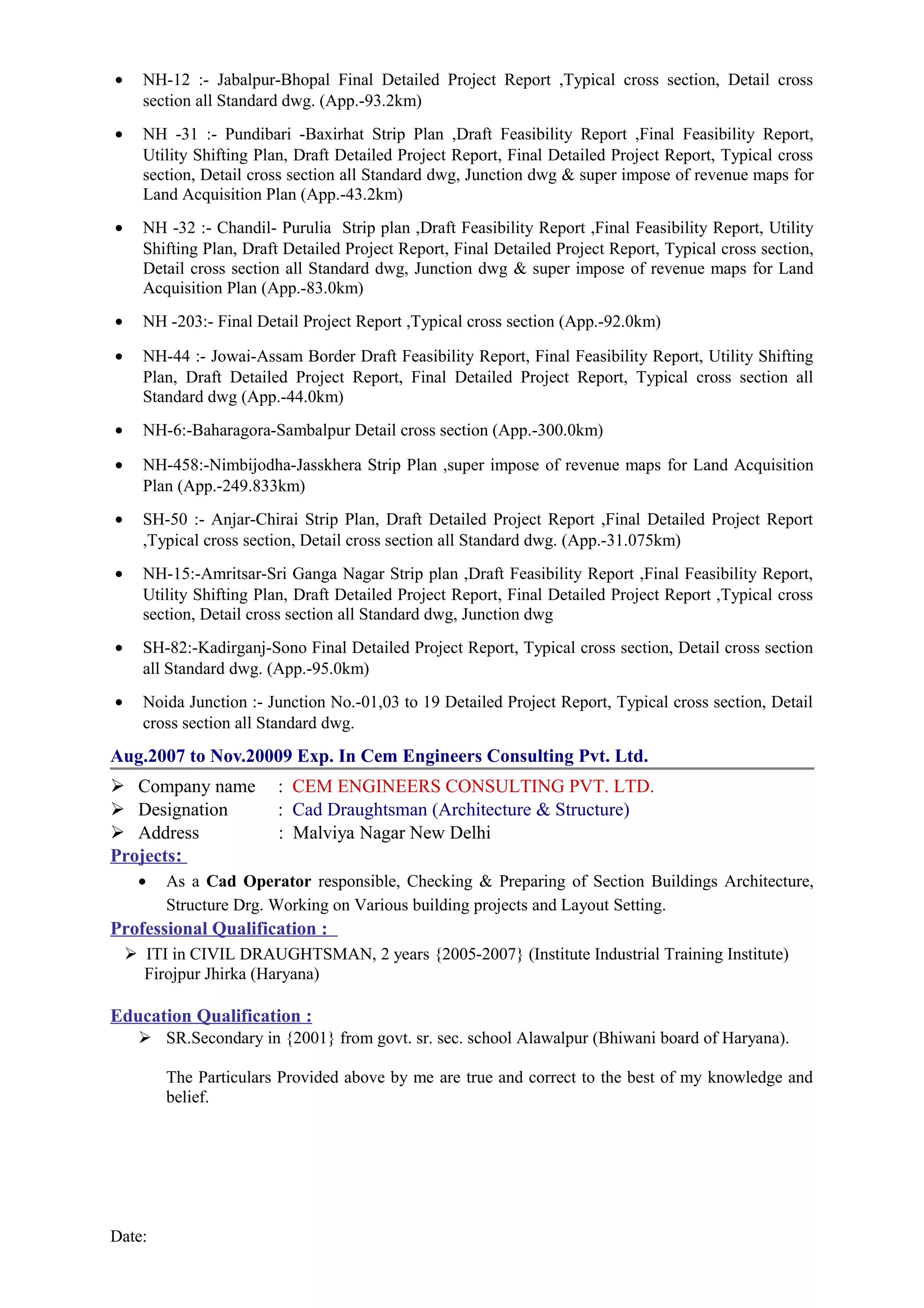 Final Cv Devender Singh | PDF