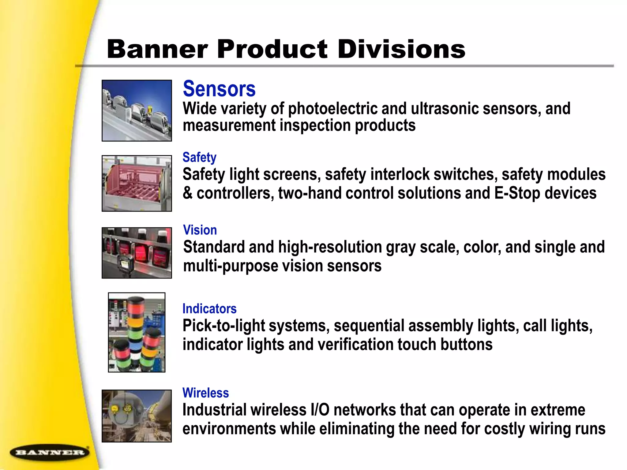Banner Engineering Company Overview 2011 | PPTX