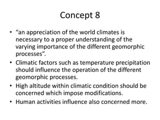 Fundamental concepts of geomorphology | PPTX