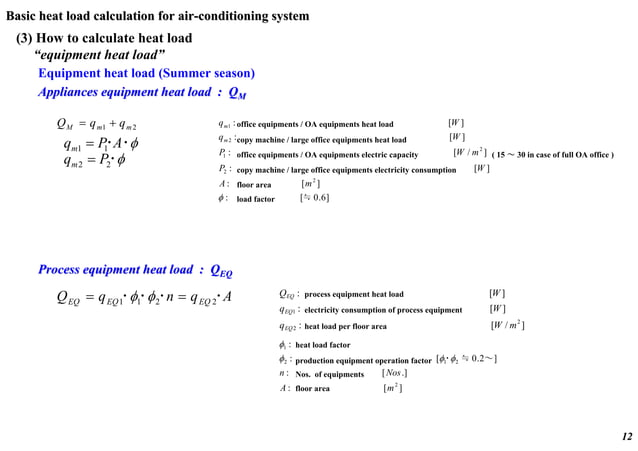 Basic heat load calculation for air conditioning | PPT