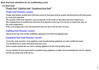 Basic heat load calculation for air conditioning | PPT