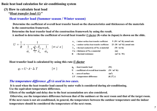 Basic heat load calculation for air conditioning | PPT