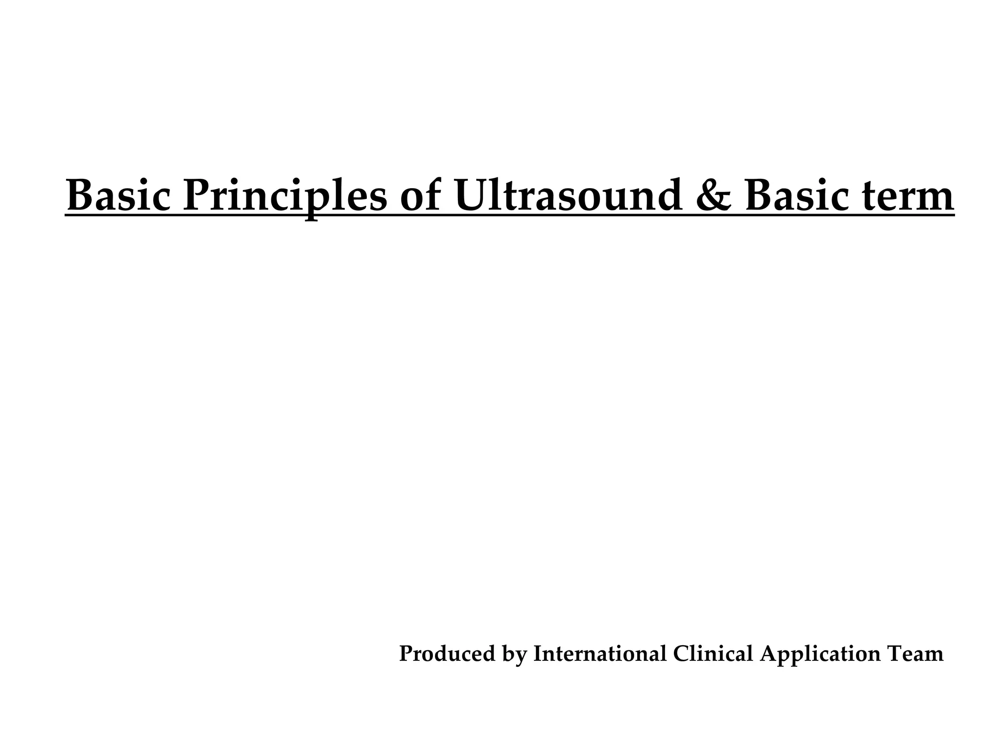 01 basic principles of ultrasound & basic term | PDF | Digital Audio ...