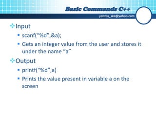 01 basic programming in c++ | PPT