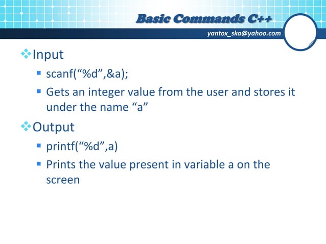 01 basic programming in c++ | PPT