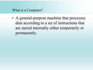 Computre Basics and Hardware | PPT | Operating Systems | Computer ...