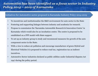 Invest Karnataka 2016: Automobile sector profile | PPTX