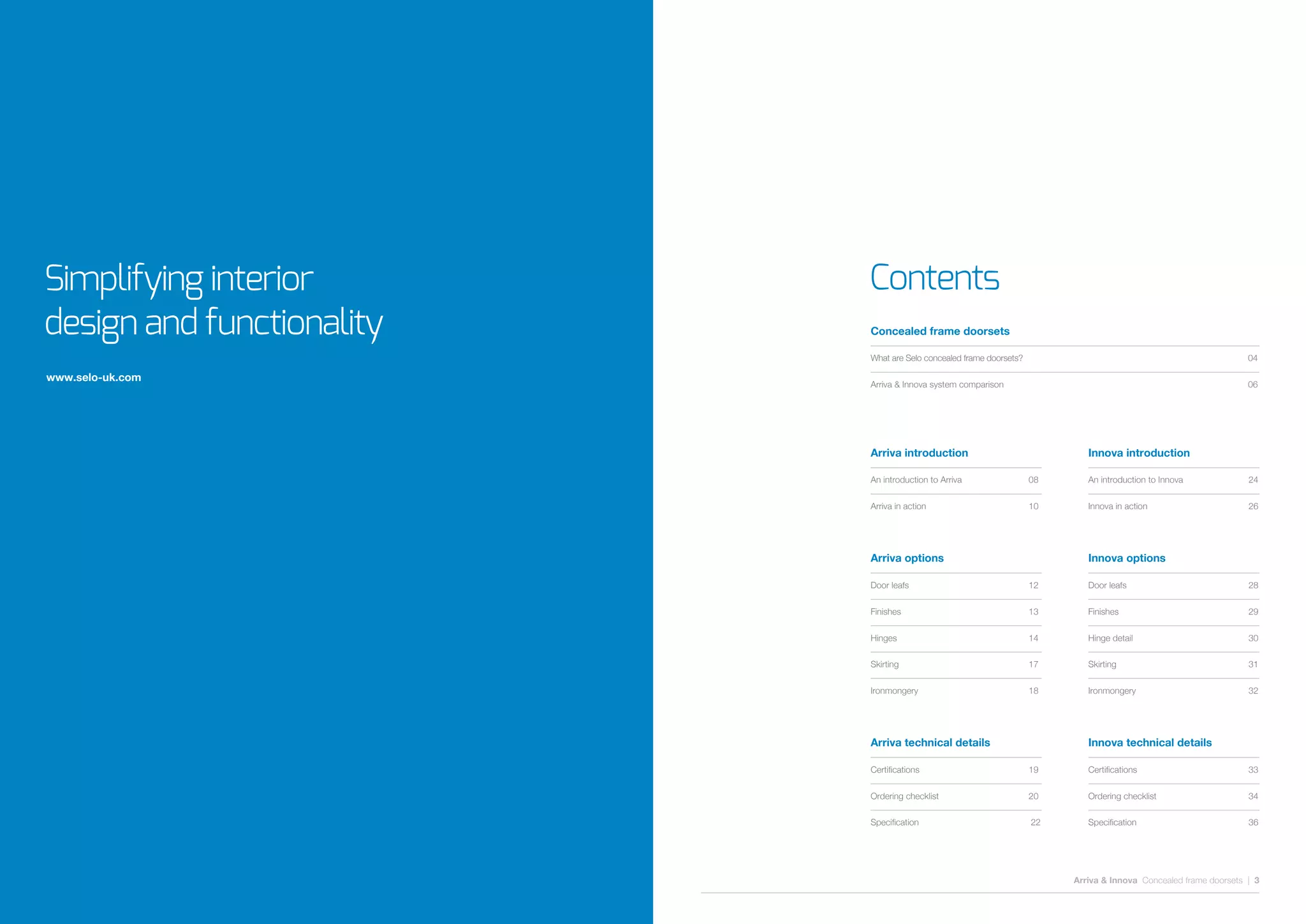 Selo Concealed Frame Doorsets | PDF