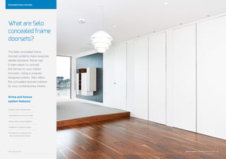 Selo Concealed Frame Doorsets | PDF