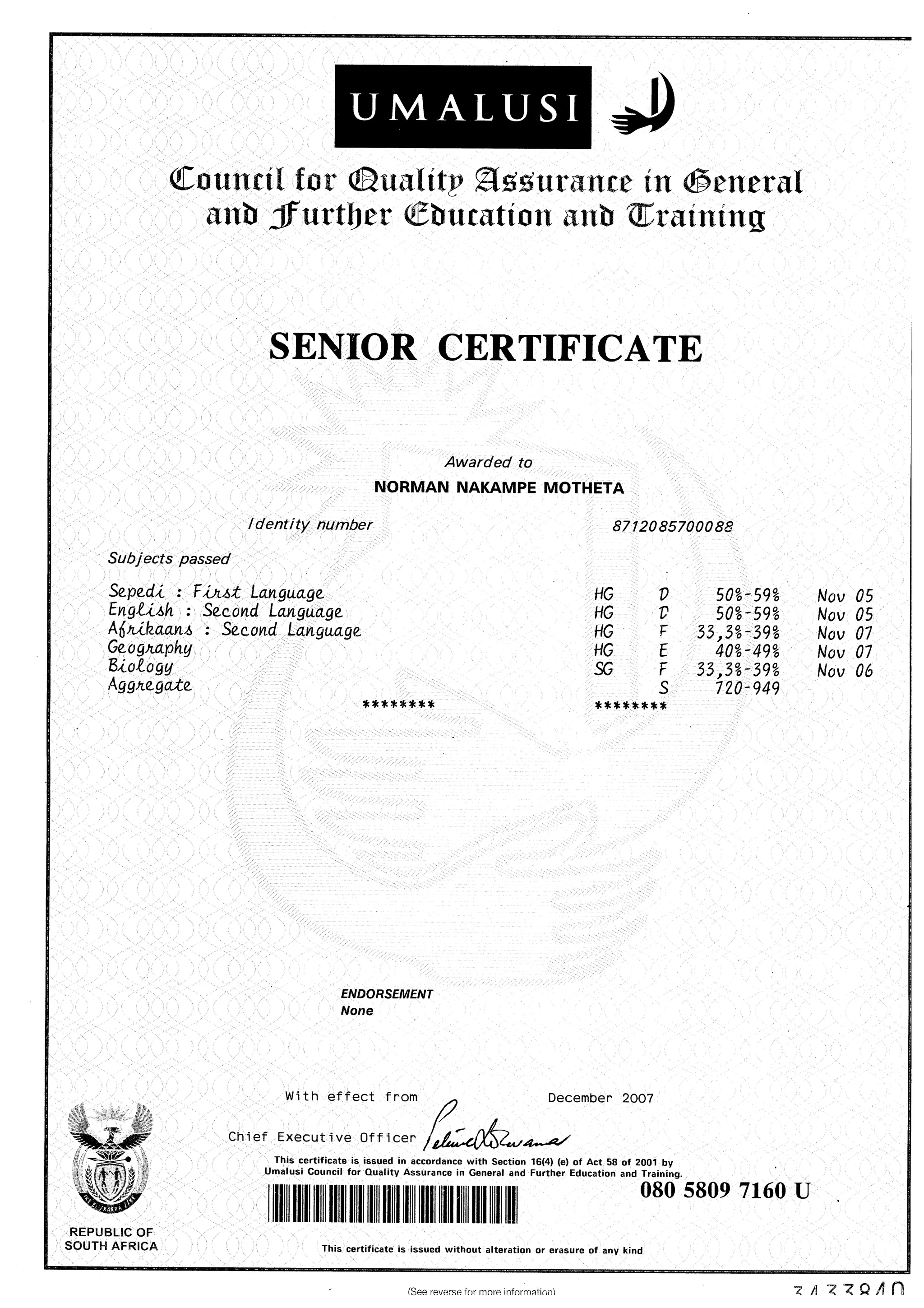 Qualification 2015 | PDF
