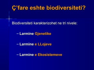 01 biodiversity and conservation biology | PPT