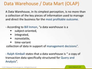 Traditional Data-warehousing / BI overview | PPT