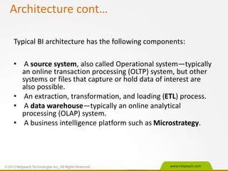 Traditional Data-warehousing / BI overview | PPTX
