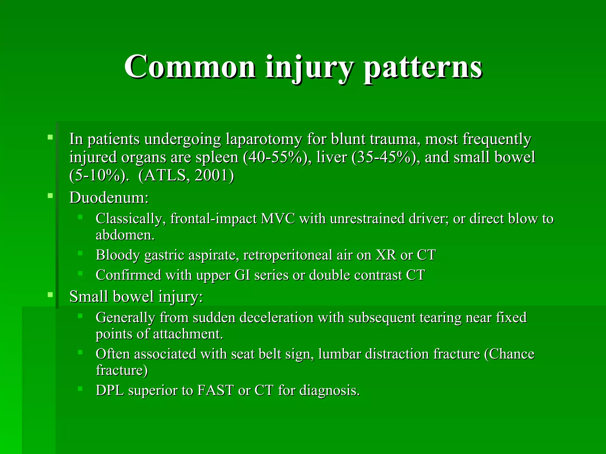 01 blunt abdominal trauma | PPT