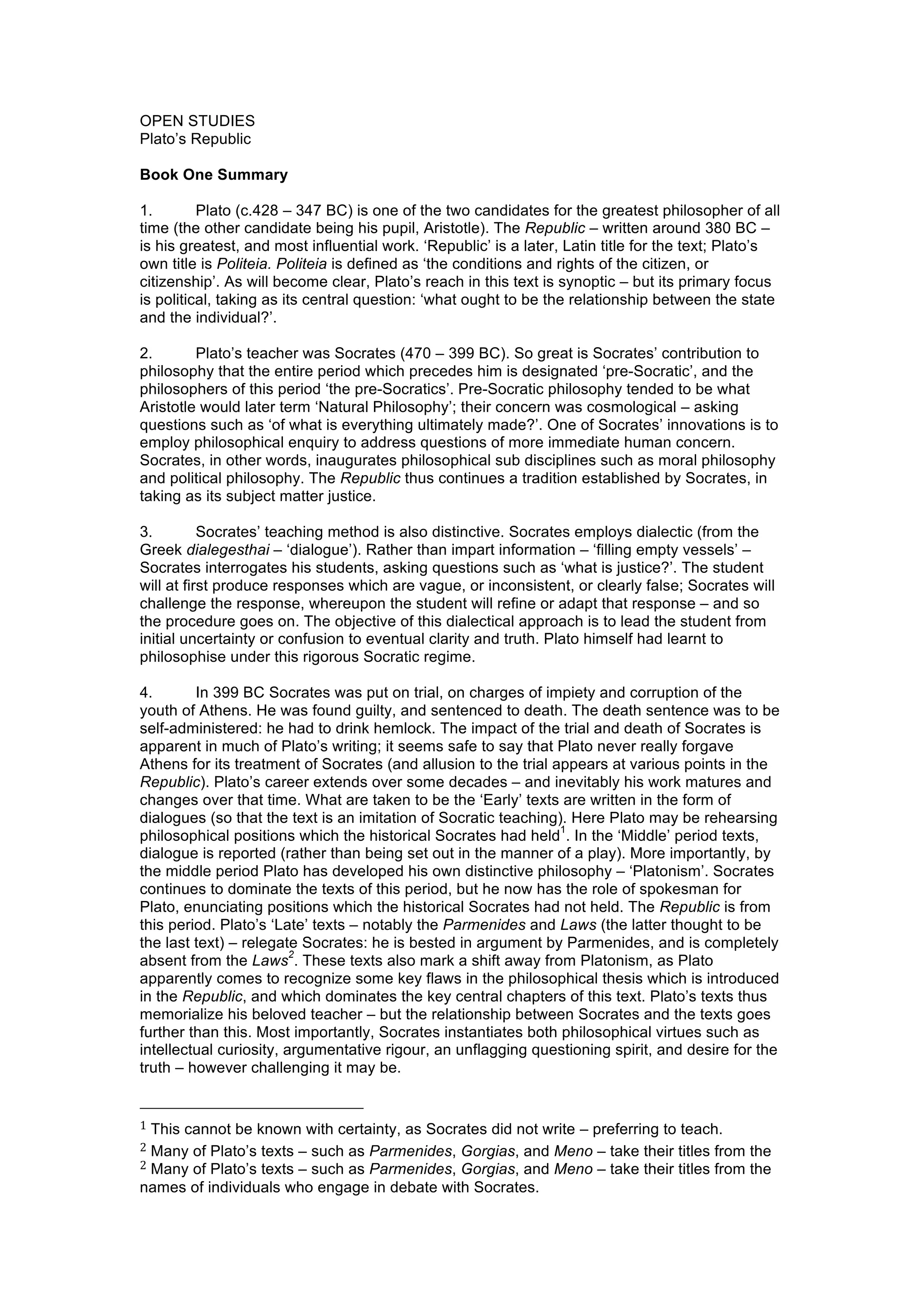 01 book one summary | PDF