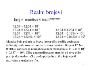 01 _ Brojni sistemi i predstavljanje brojeva _ 2013.ppt