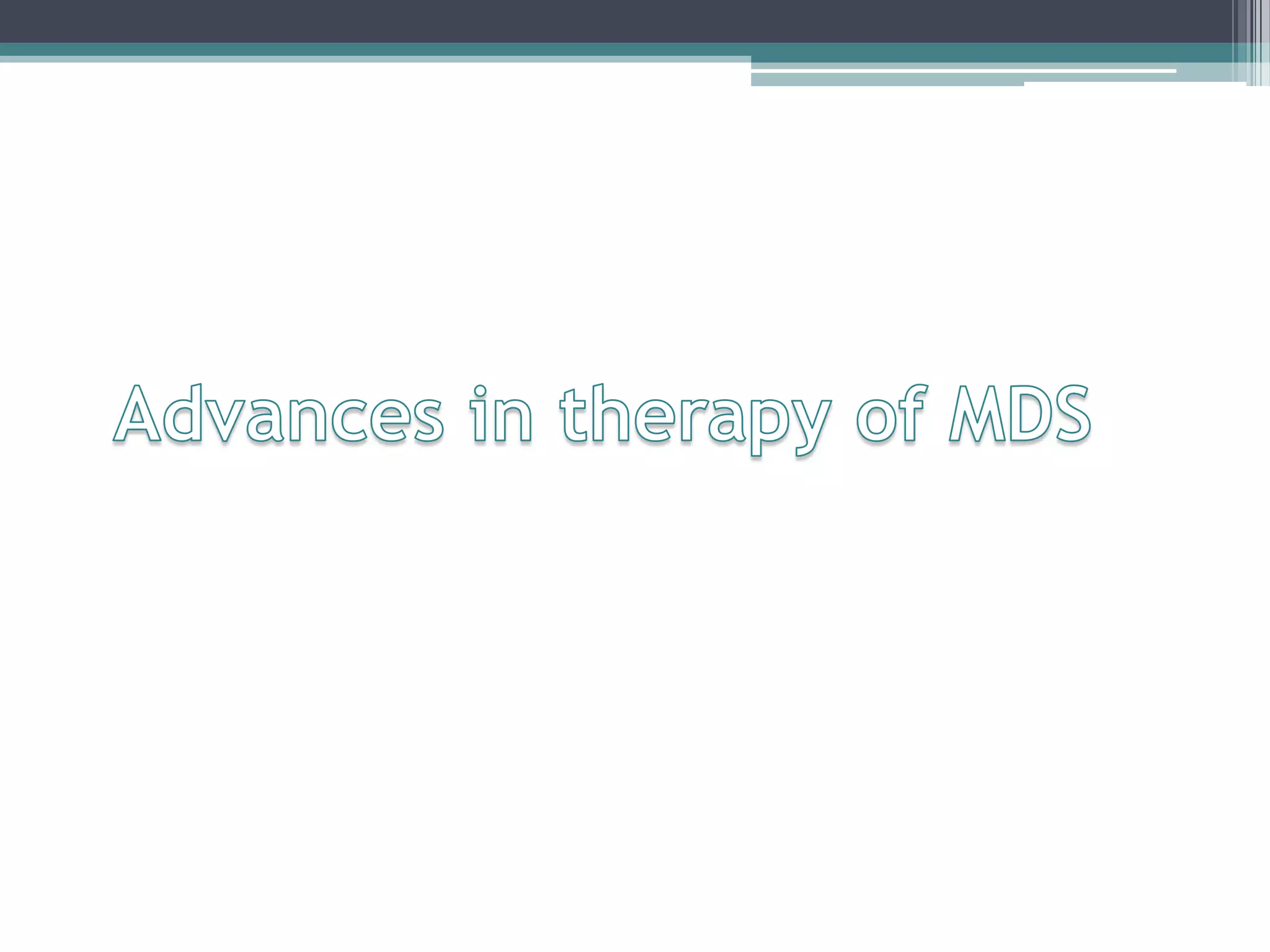 MDS Classification by Subhash Varma | PPTX
